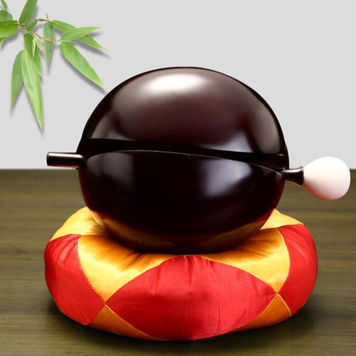 4 Inches Buddhist Monk Annatto Wooden Fish Mokugyo Temple Block Muyu ...