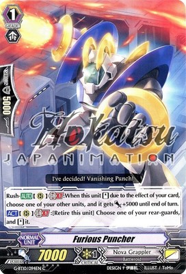 CFV G-BT10/094EN C Furious Puncher G-BT10/094EN Carte Vanguard | eBay