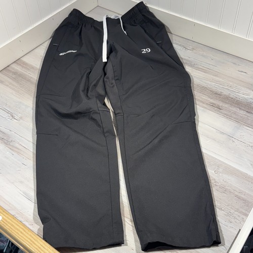CCM Hockey Warm Up Pants Size M 27x28 Black Zip Pockets Team Sweatpants ...
