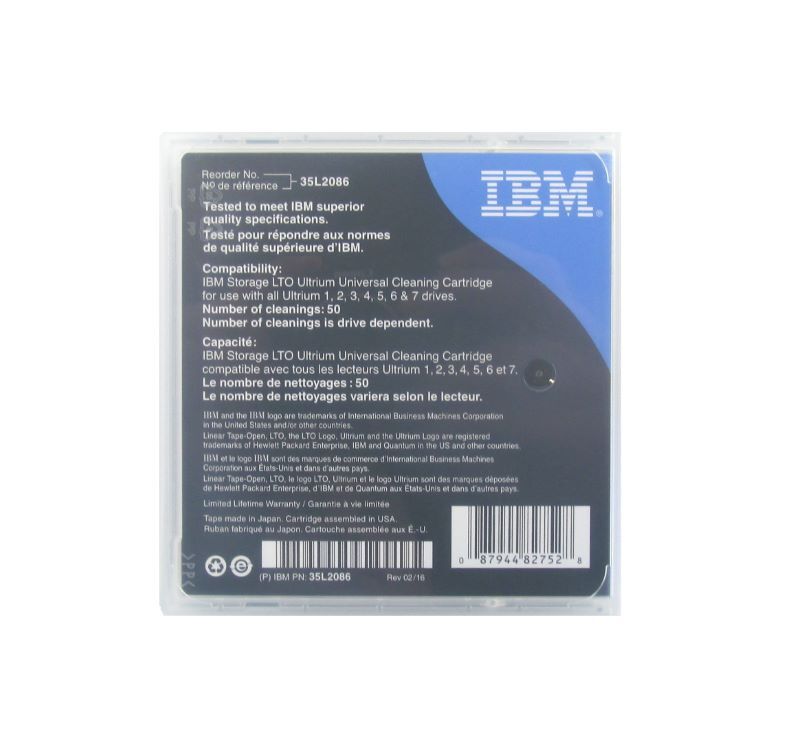 IBM 35L2086 Total Storage Ultrium LTO Universal Cleaning Cartridge z7 ...