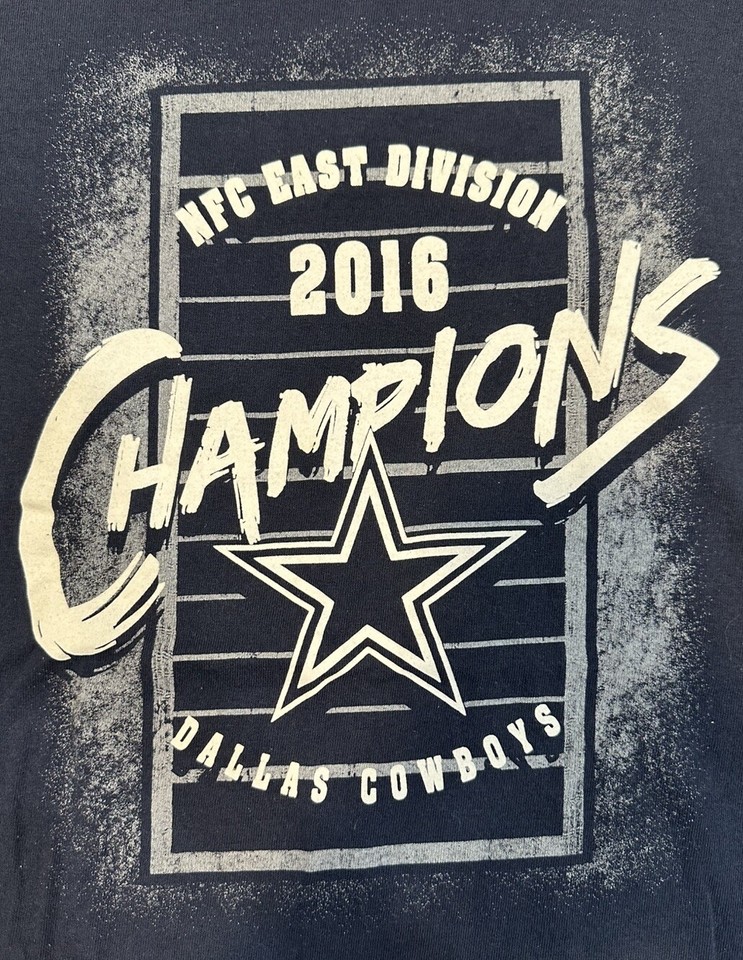 NFL Team Apparel Dallas Cowboys 2016 NFC East Division Champions Shirt ...