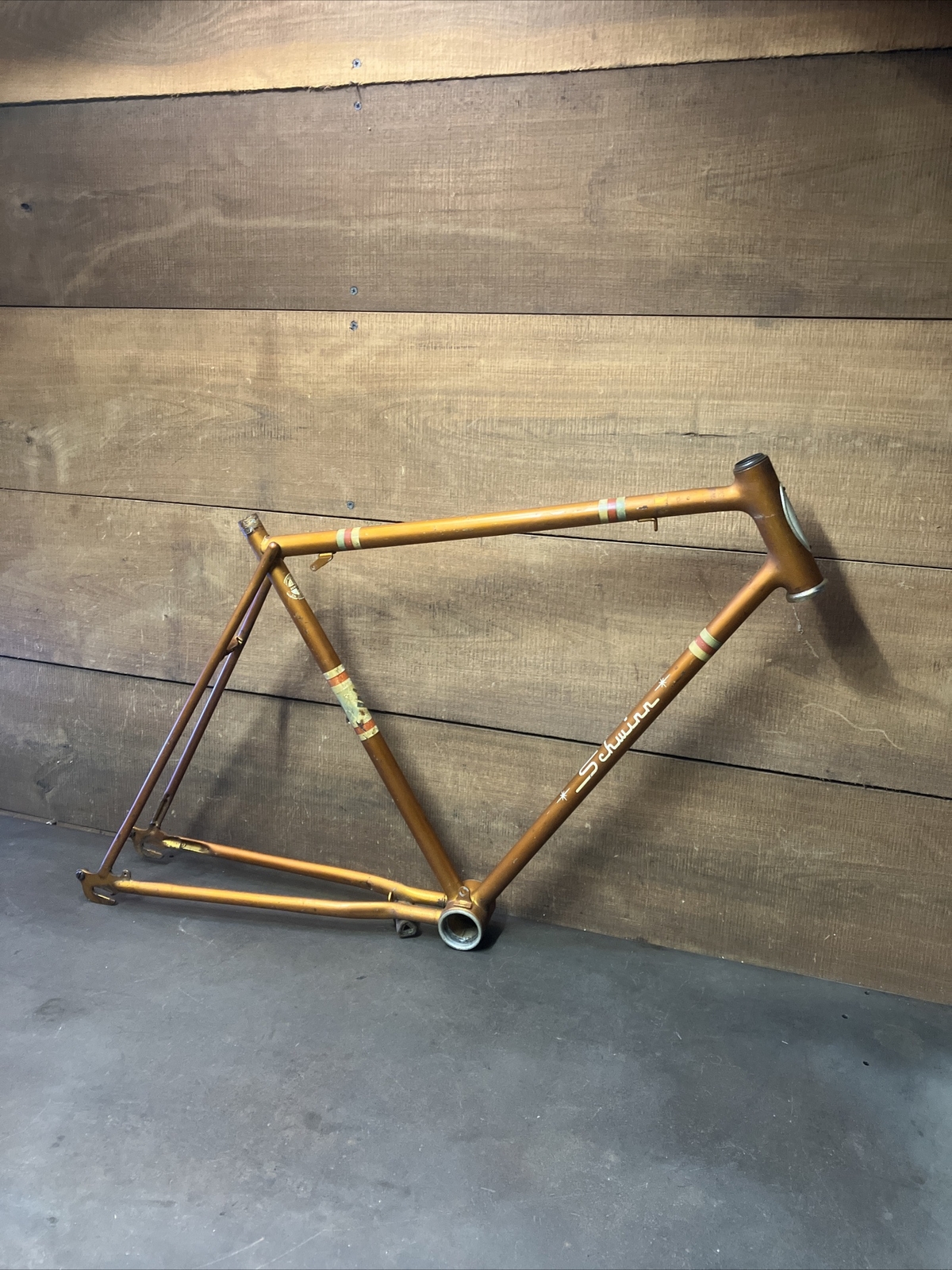 1966 Schwinn De Luxe Racer Coppertone 26” Bicycle Frame | eBay