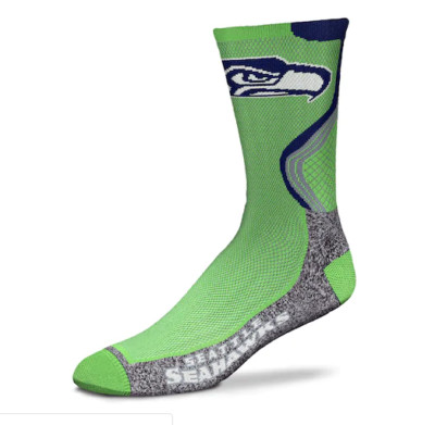 Seattle Seahawks Football Adult Marbled Flex Top Crew Socks | eBay