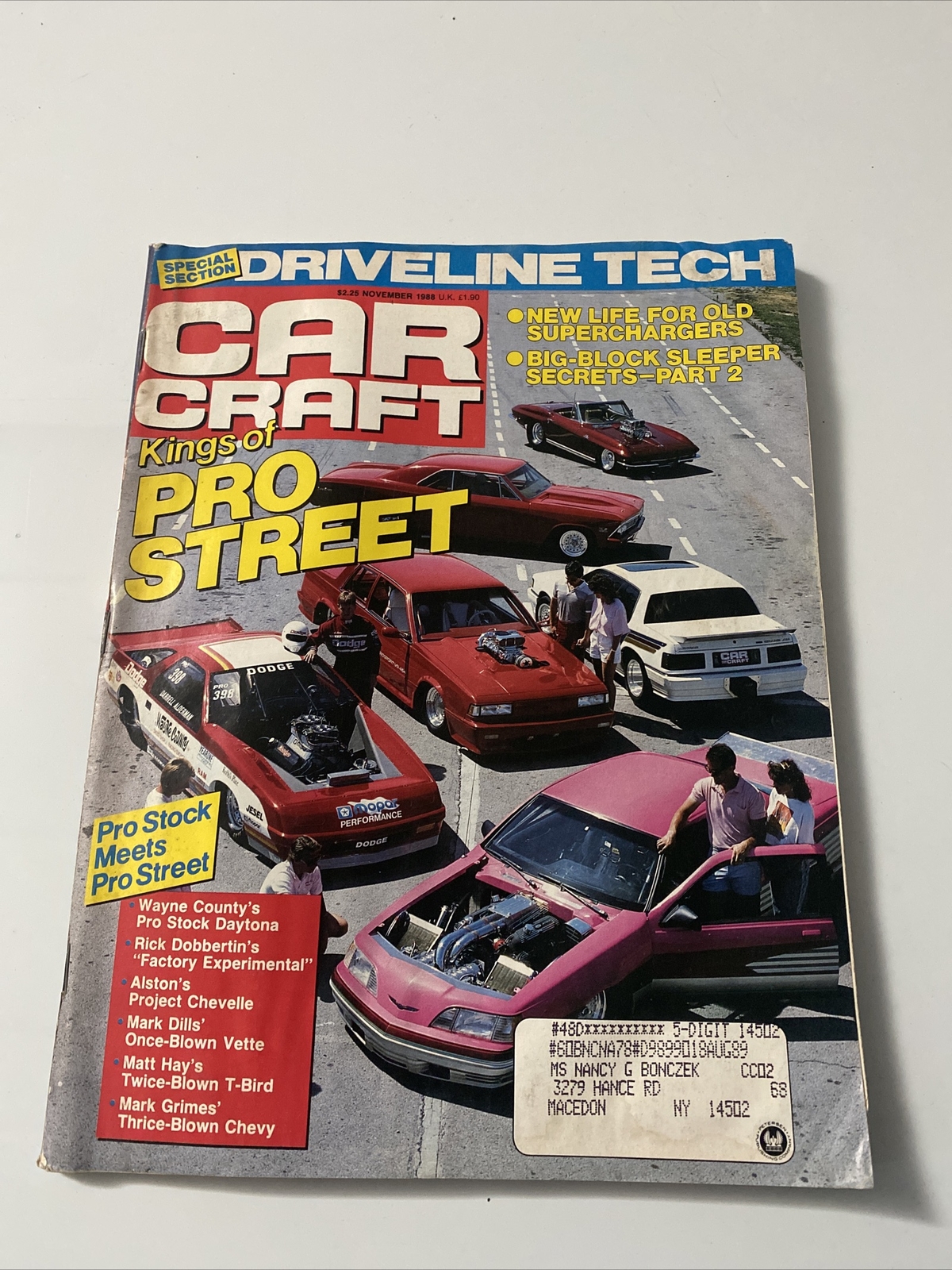 1988 November Car Craft Magazine Pro Street (MH361) | eBay