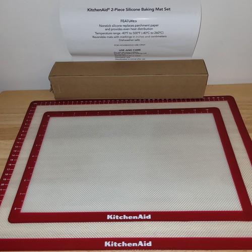 KitchenAid~ 2-Pc Silicone Reversible LG & MED Baking Mat Set (EMPIRE ...