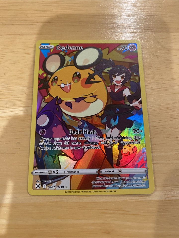 Dedenne TG07/TG30 Full Art Ultra Rare Brilliant Stars Trainer Gallery ...