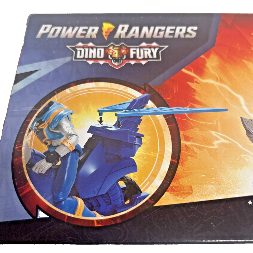 Power Rangers Dino Fury Face Off Pack by Hasbro Blue Ranger VS Lord ...