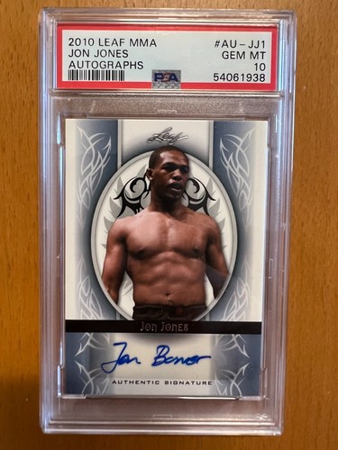 2010 LEAF MMA Jon Jones #AU-JJ1 Autographs PSA 10 | eBay