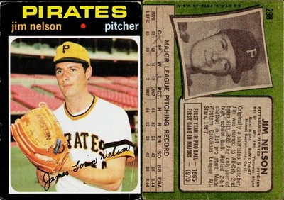 1971 Topps Baseball Card #298 Jim Nelson Pittsburgh Pirates | eBay