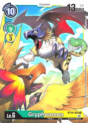 BT10-055 U Gryphonmon Digimon BT10-055 Digimon | eBay