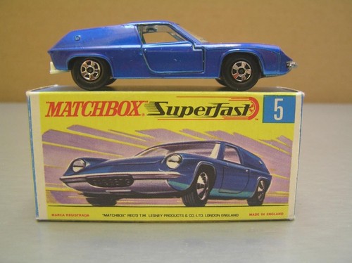 Matchbox Superfast MB5 Lotus Europa made in England Lesney NM+ in Box ...