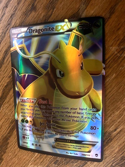 DRAGONITE EX HP180 CUSTOM HOLO FULL/FAN ART CARD 108/111 | eBay