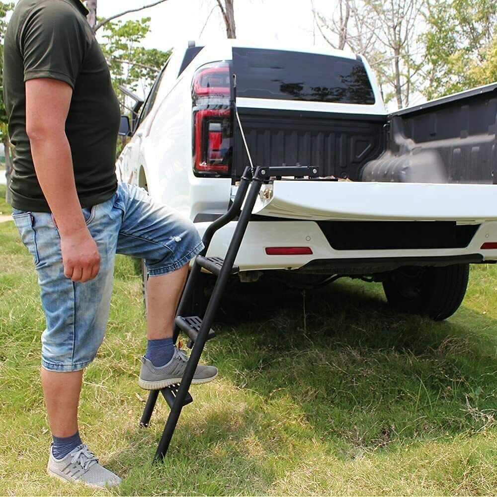Foldable Rear Tailgate Step Ladder Fits for F250 F350 F450 F550 2008 ...