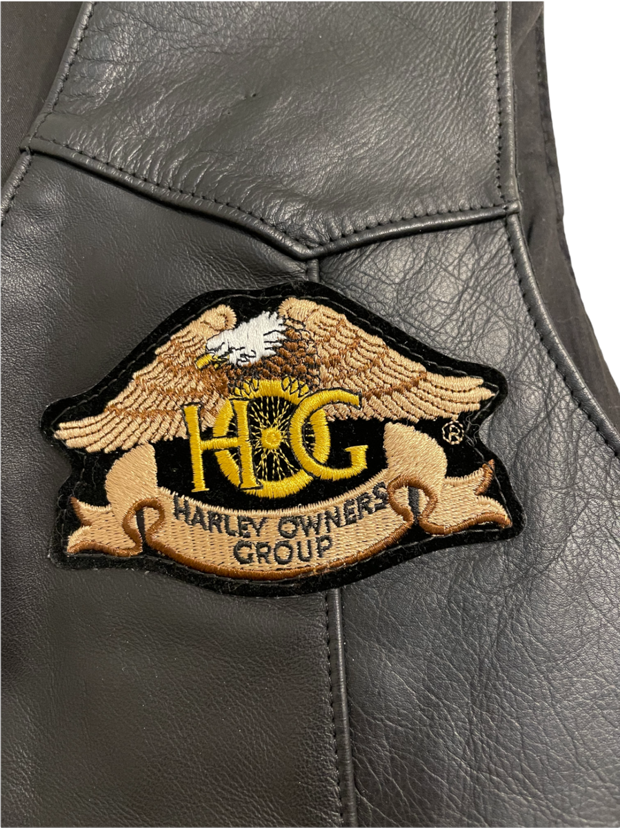 Harley Davidson Rocker Patches Vest 2004 HARLEY DAVIDSON OWNERS GROUP