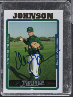 Elliott Johnson Rays Autographed 2005 Topps #UH225 w/COA 011824NPCD162 ...