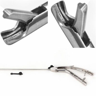 Laparoscopic Self Riding Jaw Needle Holder Driver Gun Type Surgical ...