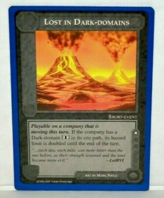 Middle-Earth CCG MECCG Lost in Dark-domains The Wizards Unlimited LOTR ...