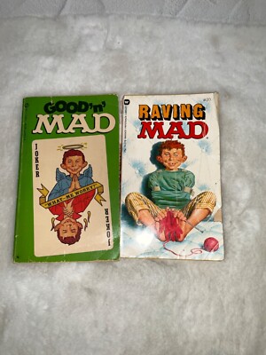 MAD Good n Mad/Raving Mad 1969 1973 2 old BOOKS | eBay