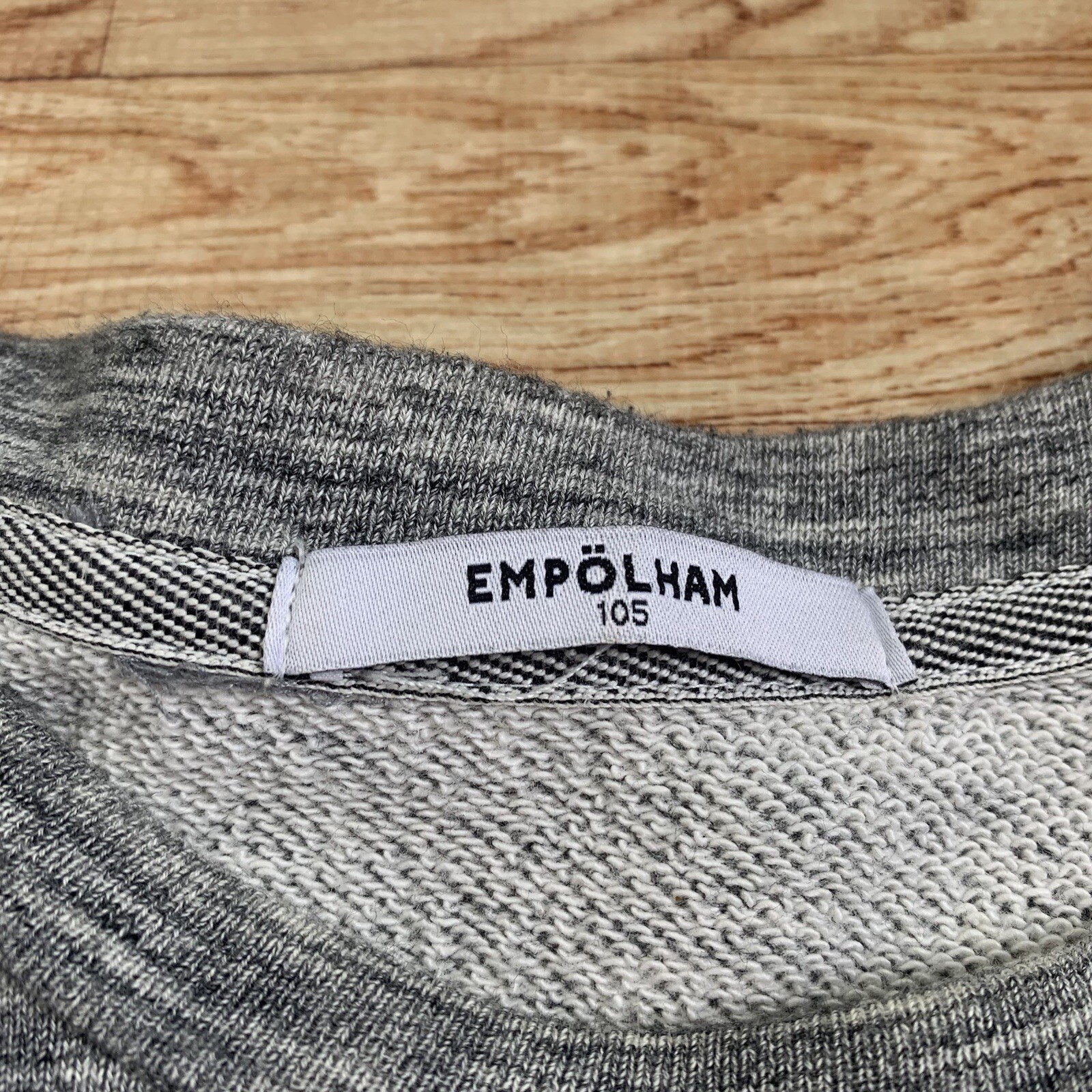 EmPolham Crewneck Sweatshirt Gray Large/105 cm Pullover Modest X ...