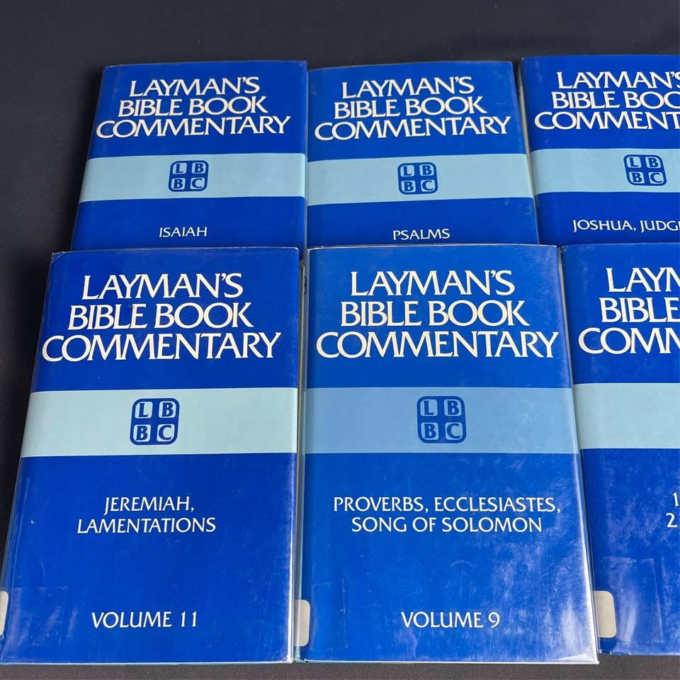 Layman's Bible Book Commentary 1980 16 book lot HC Christian Ex Lib | eBay