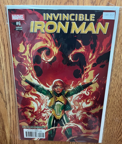 Invincible Iron Man 6 Marvel Comics 9.6 Variant - E49-157 | eBay