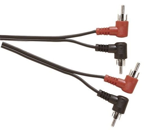 2x Right Angled Phono Plugs to 2x Right Angled Phono Plugs Screened ...