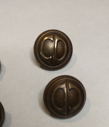 Lot/4 Vtg Christian Dior Monogram Brass Shank Buttons Sporrong Sweden 0 ...
