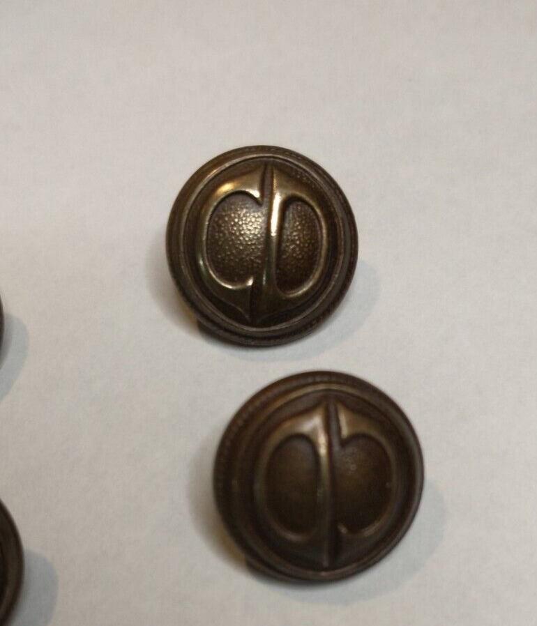 Lot/4 Vtg Christian Dior Monogram Brass Shank Buttons Sporrong Sweden 0 ...