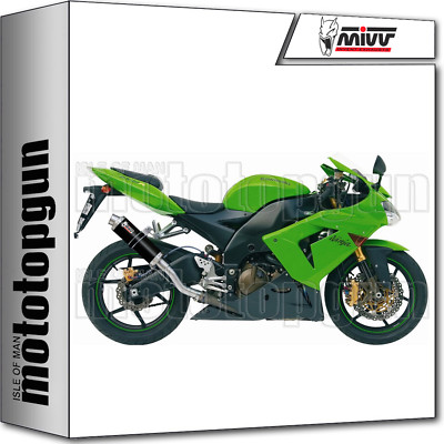 MIVV EXHAUST GP STEEL BLACK KAWASAKI ZX-10 ZX10 R 2004 04 2005 05 ...