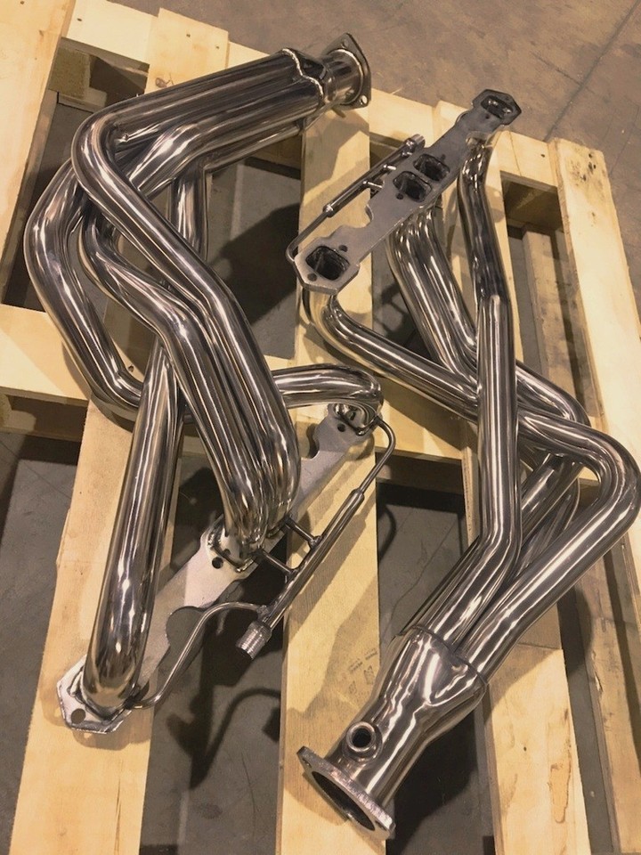 1984 FOR Corvette C4 Stainless Long Tube Exhaust Headers Manifolds L83 ...