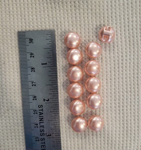 Pink Pearl Buttons 12 count Imitation | eBay