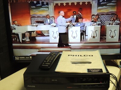 ESTATE PHILCO VT-2310 VHS WITH MANUAL AND REMOTE | eBay