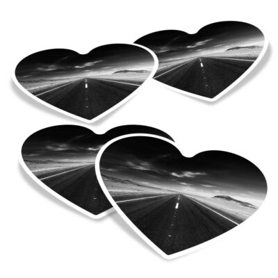 4x Heart Vinyl Stickers Chile Atacama Desert Road #50505 | eBay UK
