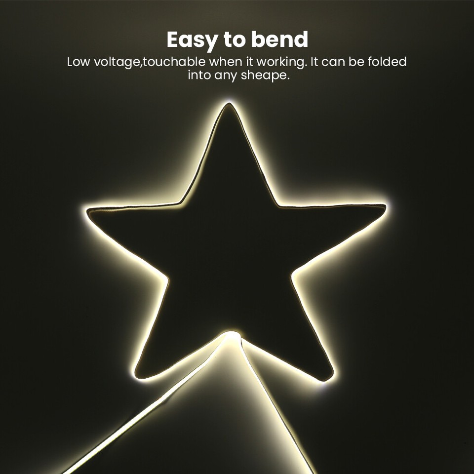 COB LED Light Strip Thin 3mm LED Strip 5V Flexible Tape Lights For Room ...