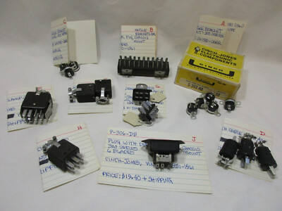 Vtg. NOS JONES Plugs & Sockets by CINCH-JONES & CINCH MFG. CORP. | eBay