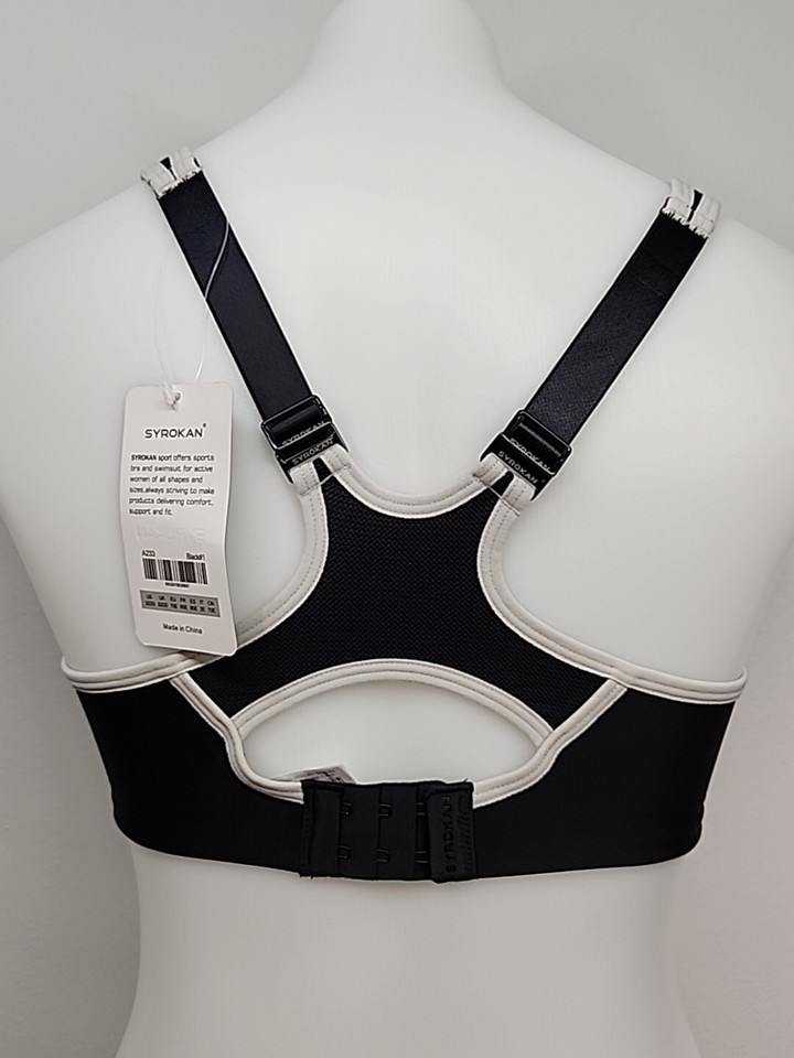 Nwt SYROKAN Full Support High Impact Racerback Lined Underwire Sports ...