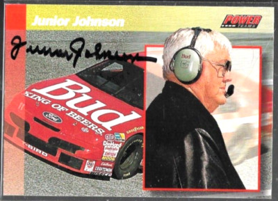 1994 Pro Set Power JUNIOR JOHNSON signed #PT14 Autographed NASCAR card ...