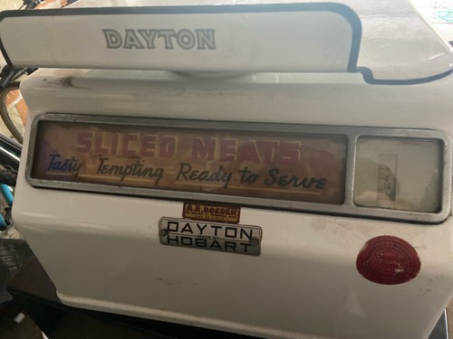 Mid Century Enameled Dayton Meat Scale Hobart Mfg Co Butcher Deli 18 ...