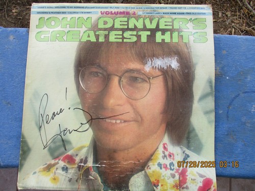 SIGNED JOHN DENVER ALBUM (JOHN DENVER GREATEST HITS, VOL. 2, 1977)!! | eBay