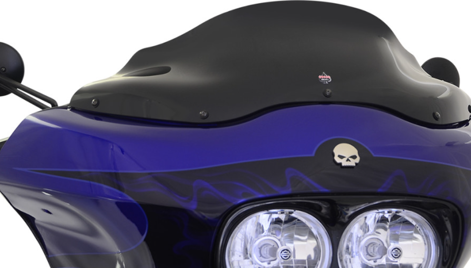 Klock werks Flare Windshield 1998-2013 Harley Road Glide 8" Black FLTR ...