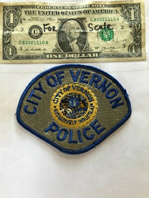 Vernon California Police patch pre-sewn great condition | eBay