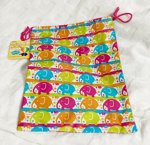 Daiso Japan, Multi Color Elephant Pull String Bag Pouch, Waterproof ...
