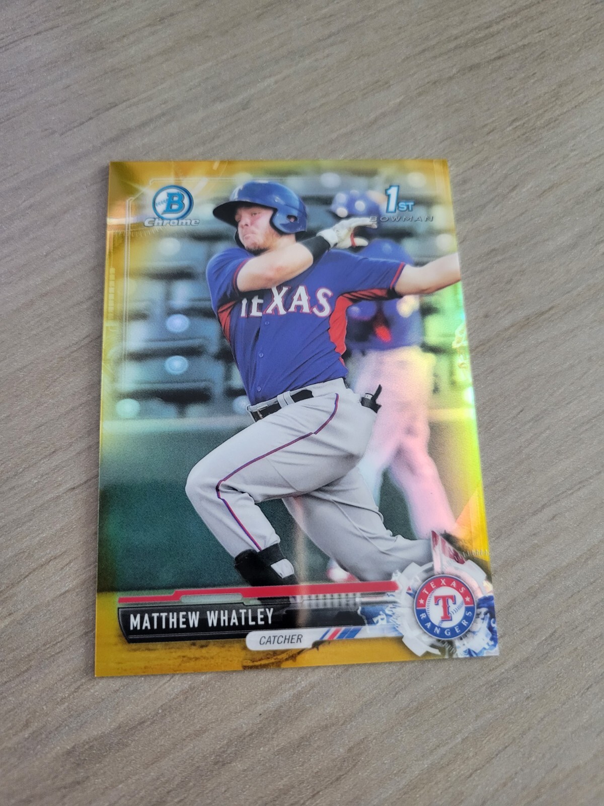 2017 Bowman Draft Chrome ... Matthew Whatley Gold Refractor #19/50 ...