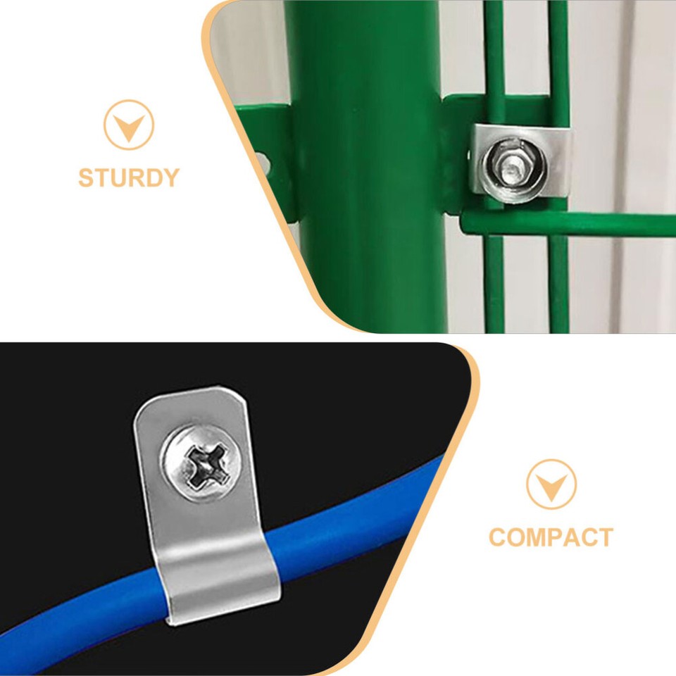 200 Pcs Stainless Steel Wire Clamp Fasteners for Mesh Woven Fencing | eBay