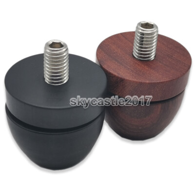 4x Sandalwood Speaker Spike Stand Foot Isolation Feet Adjustable ...