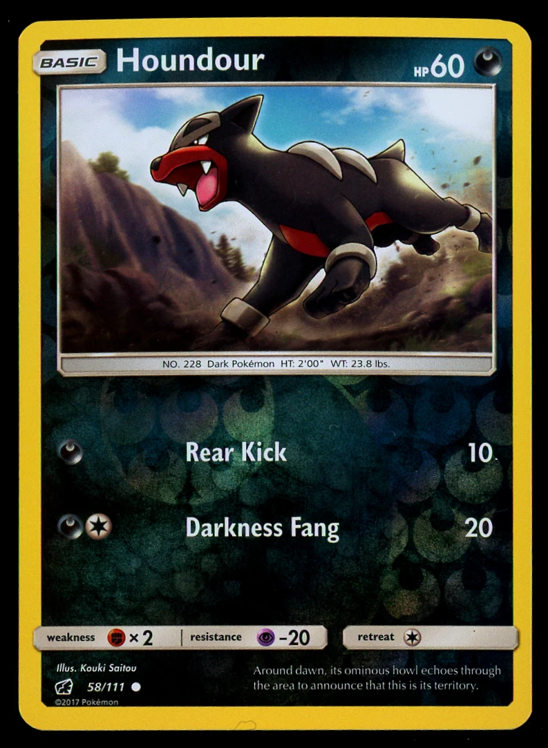 Houndour Pokemon Card