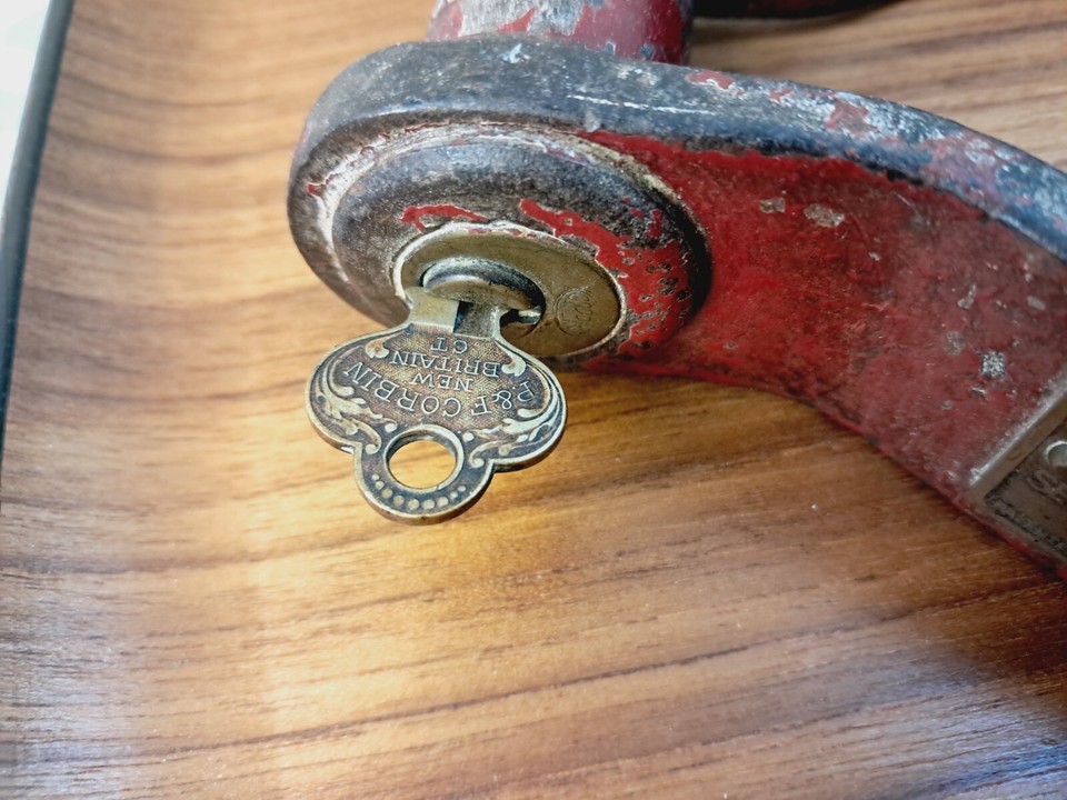 Vtg Model T Wheel Lock 1914 Miller Chapman Auto Theft w/ Key Antique ...