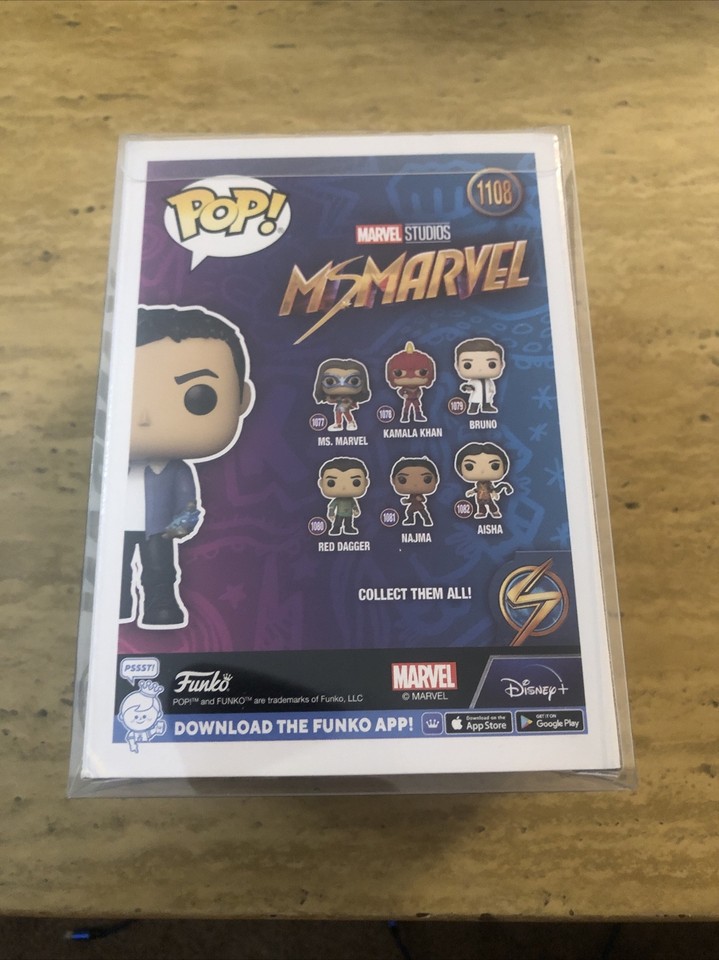 🔥1108 Funko Pop MCU Ms Marvel KAMRAN Exclusive Vinyl Bobblehead W/Case🔥 ...