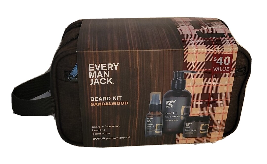 Every Man Jack Beard Kit Sandalwood 4pc Never Open for sale online | eBay