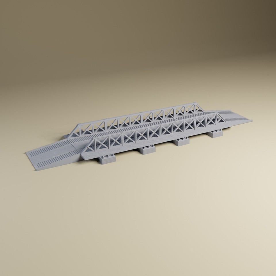 Pontoon/Bailey Bridge - 20mm & 28mm WWII Terrain Bolt Action Wargaming ...